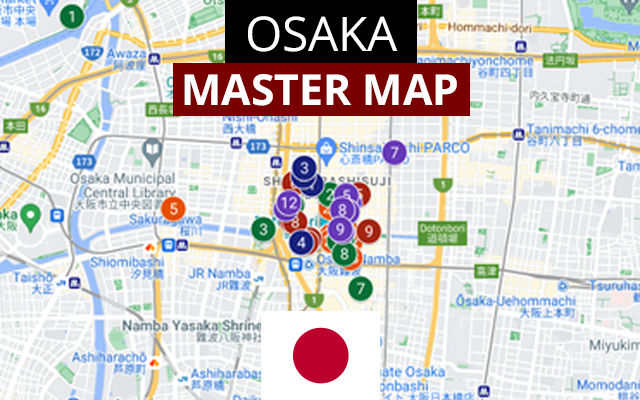 Osaka Master Map (2025) by Reformatt – Reformatt Maps
