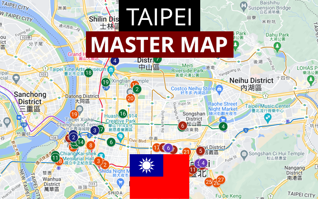 Taipei Master Map (2025) by Reformatt – Reformatt Maps